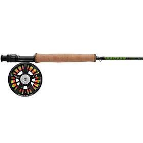 Primal Rod Co Conquest/ Flylab Exo 9' #6 4-delat flugsett med backing ...