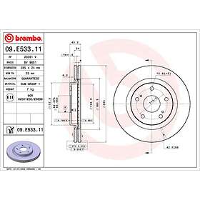Brembo Bromsskiva 09.E533.11 - Black Friday 2025 – Erbjudanden från 763 kr