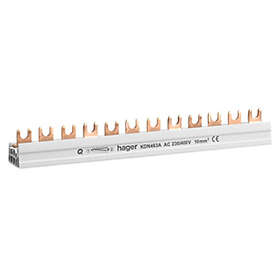 Hager Insulated busbar 4p fork 10mm2 8m, Från 213 kr