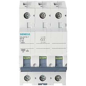 Siemens Circuit breaker 400v 10ka 3-pole c 10a - Sammenlign priser hos ...