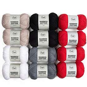 Adlibris 12-pack Bambu Bomull Garn 100g - Hitta bästa pris på Prisjakt