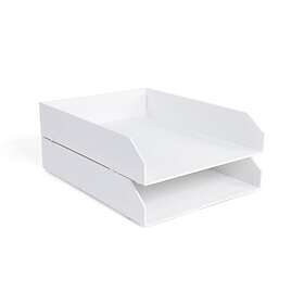 Bigso Brevkorg Stapelbar 2-pack Vit, Från 162 kr