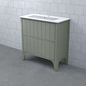 Björbo Badrum Tvättställsskåp Saga Enkel Kompakt Kommod 80/40 Pärlspont ...