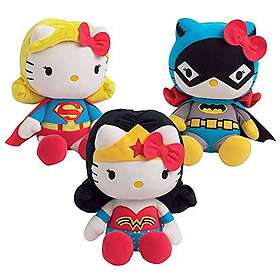 Jemini 023675 Set med 3 stycken +/- 27 cm HELLO KITTY DC COMICS Plysch ...