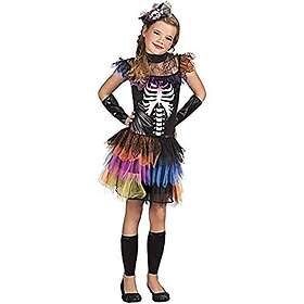 Boland 78103 barndräkt skelett prinsessa, flickor, flerfärgad, 10–12 år ...