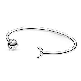Pandora Moon And Star Open Bangle -armband (17,5cm) 599120C01 - Hitta ...
