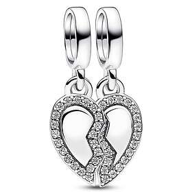 Pandora Moments Friends Splittable Heart Sterling silver berlock ...