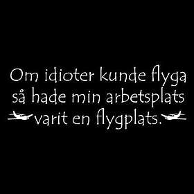 Dunken Om idioter kunde flyga T-shirt - Hitta bästa pris på Prisjakt
