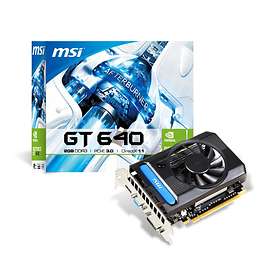 Best pris på MSI GeForce GT 640 Dual-Fan DDR3 HDMI 2GB Skjermkort ...