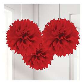 Pom Pom Röda Hängande Dekoration, Från 69 kr