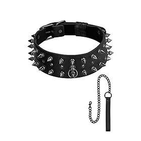 Ouch! Shots Skallar och ben, nackkudde med spikes och koppel, Blac ...