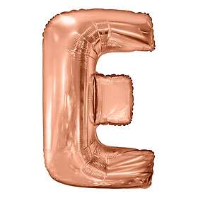 Bokstavsballong Roséguld Metallic Bokstav E, Från 49 kr