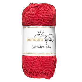 Panduro Hobby Garn Cotton 8/4 50g röd, Från 26 kr