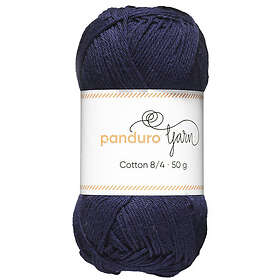 Panduro Hobby Garn Cotton 8/4 50g mörkblå, Från 33 kr
