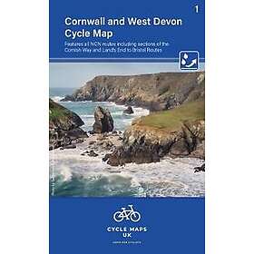 Cornwall & West Devon Cycle Map 1 - Black Friday 2025 – Tilbud fra 136
