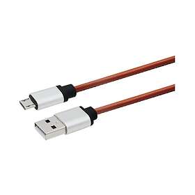 Essentials USB-kabel USB till mikro-USB typ B 1 m, Från 39 kr