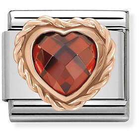 Nomination Rose Gold Heart with Red CZ 430602-005 - Hitta bästa pris på ...
