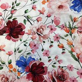 Flower Digitaltryckt Muslin tyg Sunny - Hitta bästa pris på Prisjakt