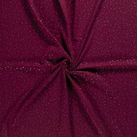 KC Muslin tyg, Guld dots Vinröd, Från 13 kr