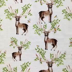 KC Digitaltryckt Muslin tyg Deer, Från 14 kr
