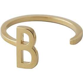 Design Letters Ring Gold A-Z B - Black Friday 2025 – Erbjudanden från ...
