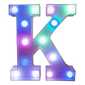 Bokstav med LED-Belysning RGB Bokstav K - Black Friday 2025 – Tilbud ...