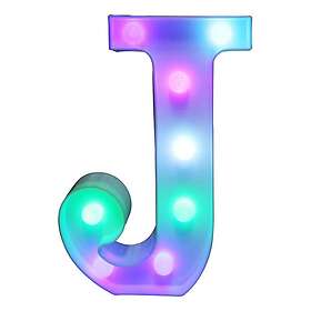 Bokstav med LED-Belysning RGB Bokstav J, Från 150 kr