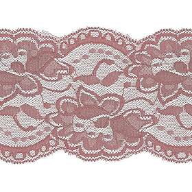 KC Old Rose Elastisk spets, 100mm, Från 3 kr
