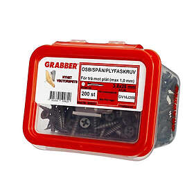 Grabber Vector OSB/SPÅN/PLYFASKRUV 3,8X28 200 st/frp FOS, Från 110 kr