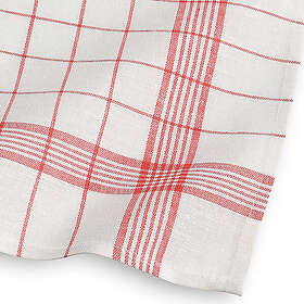 Borganäs Glashandduk Rutig Röd, Från 67 kr