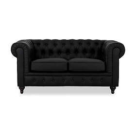 Manor House 2-sitssoffa Chesterfield Neo 2-Sits Soffa Svart 556720 ...