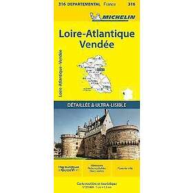 Michelin: Loire-Atlantique Vendee Michelin Local Map 316 - Sammenlign ...