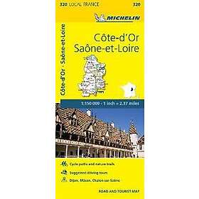 Cote-d'Or, Saone-et-Loire Michelin Local Map 320, Från 77 kr