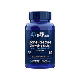 Life Extension Bone Restore Chewable Tablets (Chocolate) 60 Chewable ...