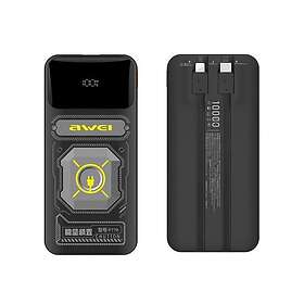 Awei P77K Powerbank 10000mAh 22,5W Med USB-C/Lightning Kabel, Från 287 kr