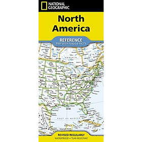 National Geographic North America Map (Folded with Flags and Facts ...