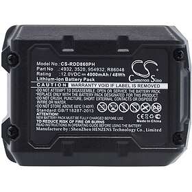 Batteriexperten Kompatibelt med Ridgid R82005, 12,0V, 4000 mAh - Hitta ...