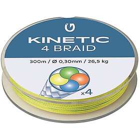 Kinetic 4 Braid 300m Multi Color., Från 129 kr