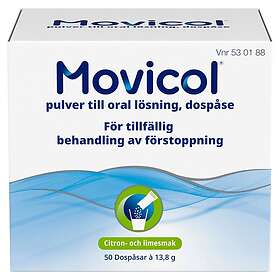 Movicol dospåse, pulver till oral lösning, 50 st, Från 307 kr