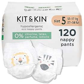 KIT & KIN Eco Nappy Pants 5 120pcs, Från 572 kr