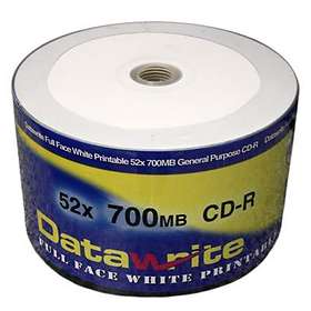 Best pris på Datawrite CD-R 700MB 52x 50-pakning Bulk White Fullface ...