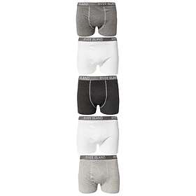 River Island Plain Boxer 5-Pack - Hitta bästa pris på Prisjakt