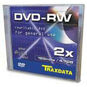 Traxdata DVD-RW 4,7GB 2x 1-pack Jewelcase - Hitta bästa pris på Prisjakt
