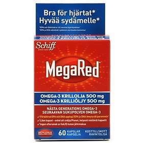 Schiff MegaRed Extra Strength Omega-3 Krill Oil 500mg 60 Kapslar ...