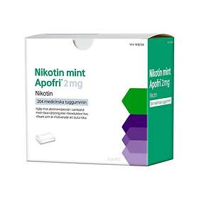Evolan Apofri Nikotin Mint Medicinskt Tuggummi 2mg 204st - Hitta bästa ...