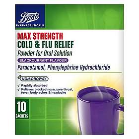 Boots Max Strength Cold & Flu Relief Pulver 10st - Hitta bästa pris på ...