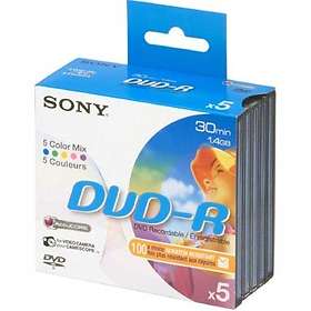 Sony DVD-R 8cm 1,4GB 5-pack Jewelcase Color - Hitta bästa pris på Prisjakt