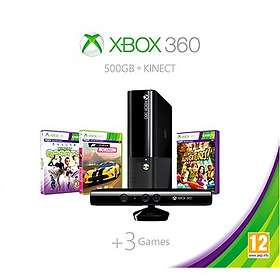 Microsoft Xbox 360 E 500GB (inkl. Kinect + Sports + Kinect Adv. + Forza ...