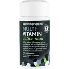 Apoteksgruppen Multivitamin Active Man 100 Tabletter - Hitta bästa pris ...
