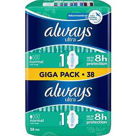 Always Ultra Normal Wings (38-pack) - Hitta bästa pris på Prisjakt